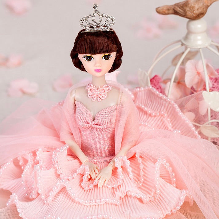 DOLLY® PRINCESS DOLL WITH PINK TUTU DRESS - Bjd 12 joints 12 inch 30 c ...